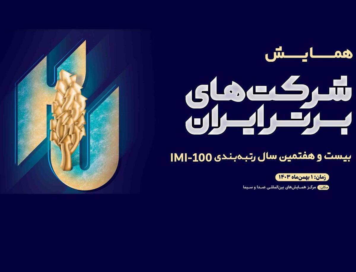 کسب رتبه 74 در رتبه بندی 500 شرکت برتر ایران IMI100 - شرکت سرمایه‌گذاری صدر تامین